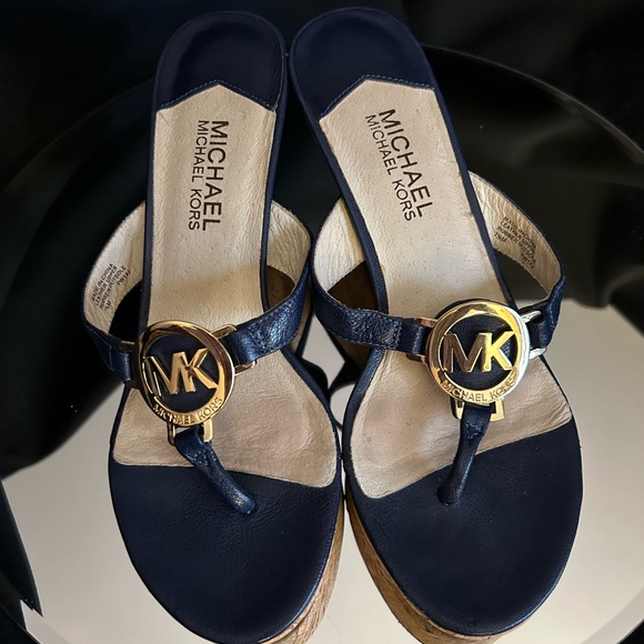 MICHAEL Michael Kors | Shoes | Navy Blue Mk Sandals | Poshmark
